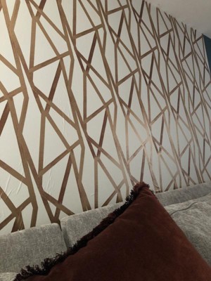 Tempaper Intersections Self-adhesive Removable Wallpaper Black : Target