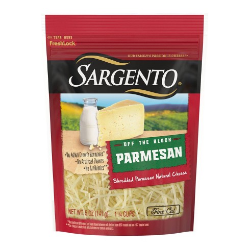 Sargento Natural Parmesan Shredded Cheese - 5oz : Target