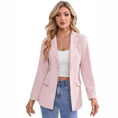 Missky Casual Blazer Jackets For Women Long Sleeve Open Front Button ...