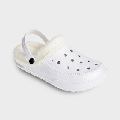 Foamwalk Women's Comfortable Furry Solid And Bubble Heel Platform Clogs ...