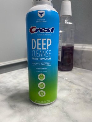 Crest Deep Cleanse Breath Control Mouthwash - Fresh Mint - 475ml : Target