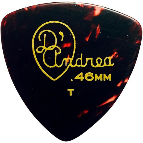 D'andrea 346 Rounded Triangle Celluloid Guitar Picks - One Dozen Shell ...