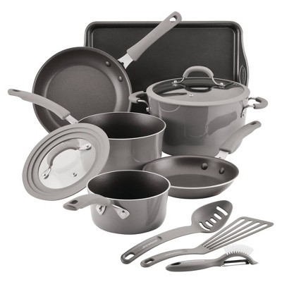 Tramontina 11pc Aluminum Non-stick Nesting Cookware Set Gray : Target