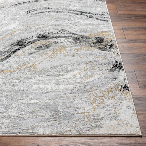 Hauteloom Tess Gray & Brown Marble Area Rug : Target