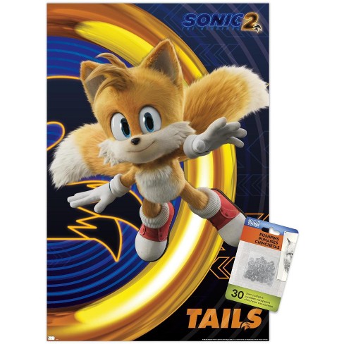 Trends International Sonic The Hedgehog 2 - Tails Unframed Wall Poster ...
