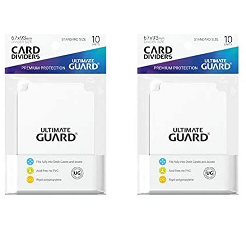Ultimate Guard 2 Packs Ultimate Guard White Card Dividers (10) Standard ...