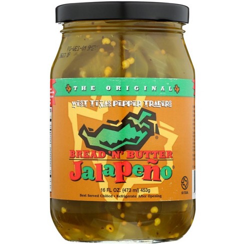 West Texas Pepper Traders The Original Bread N' Butter Jalapeño - Case ...