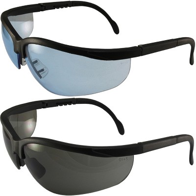 2 Pairs Of Global Vision Eyewear Blue Moon Safety Motorcycle Glasses ...