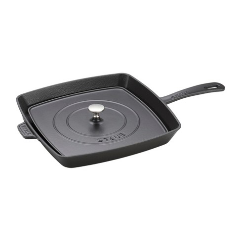 Staub Cast Iron 12-inch Square Grill Pan & Press Set : Target