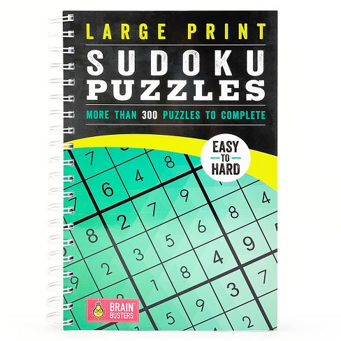 Large Print Sudoku Puzzles Green - (brain Busters) By Parragon Books (paperback) : Target