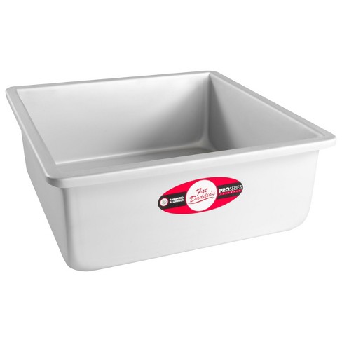 Fat Daddio's Psq-12124 Anodized Aluminum Square Cake Pan, 12" X 4 ...