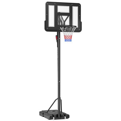 Soozier Wall Mounted Basketball Hoop With 43" Reinforced Shatter ...