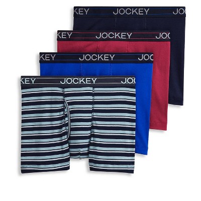Jockey Men's Lightweight Cotton Blend 5" Boxer Brief - 4 Pack : Target