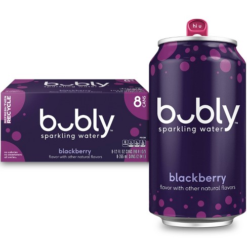 Bubly Blackberry Sparkling Water - 8pk/12 Fl Oz Cans : Target