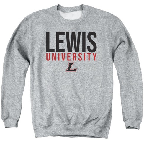 Campus Lab Lewis University Official Stacked Adult Crewneck Sweatshirt ...