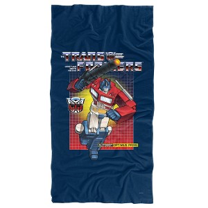 Transformers Optimus Prime-Cotton Front Poly Back Beach Towel-30X60 ...