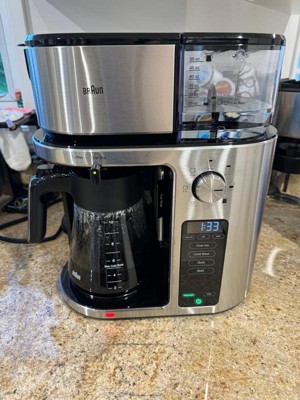 Braun Multiserve Plus 10-cup Pod Free Drip Coffee Maker, 7 Brew Sizes ...