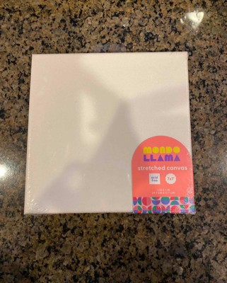 7"x7" Stretched Canvas White - Mondo Llama™ : Target