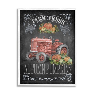 Stupell Industries Autumn Tractor Chalkboard, 11'' X 14'' : Target