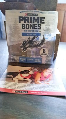 Purina Prime Bones Mini Knotted Rawhide Free With Natural Duck Chewy ...