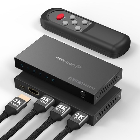 Fosmon 3-port 4k Hdmi 2.0 Switch With Remote Control, Hdcp 2.2 Auto ...