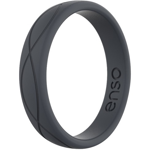 Enso Rings Women's Infinity Series Silicone Ring - Slate - 5 : Target