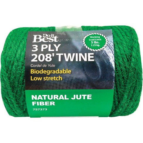Do It Best 3-ply X 208 Ft. Green Jute Biodegradable Twine 757373 : Target