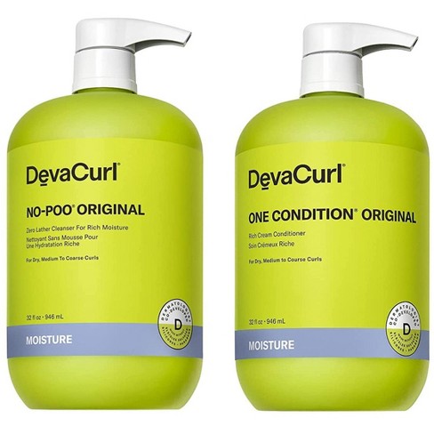 Devacurl No-poo Original Zero-lather Cleanser & One Condition Original ...