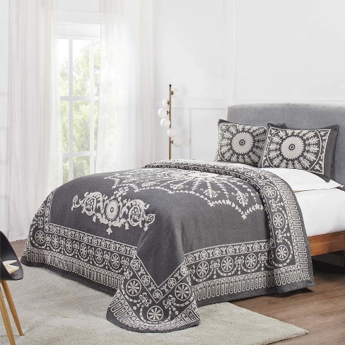Lightweight Cotton Blend Oversized Jacquard Traditional Medallion ...