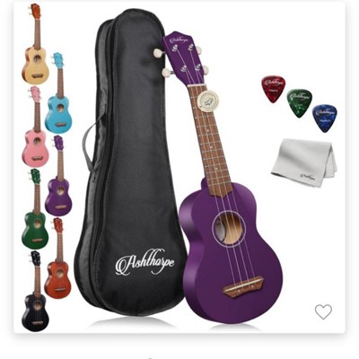 Ashthorpe Soprano Ukulele For Beginners And Kids, 21-inch Uke Bundle ...