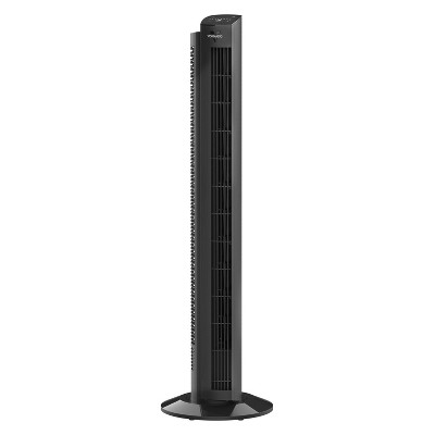Sharper Image Rise 40 Oscillating Tower Fan Black: Remote Control, 4 ...