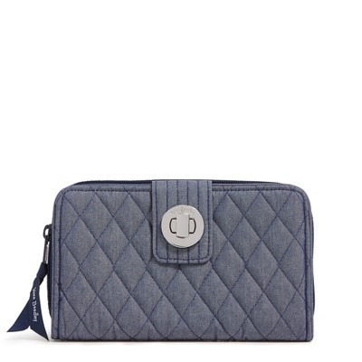 Buxton Women's Leather Long Bifold Organizer Wallet With Floral Emboss ...