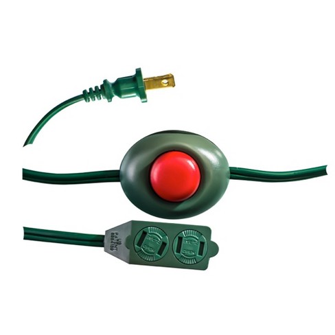 Gogreen Power (gg-24510gn) 3-outlet Foot Switch Extension Cord, 16/2 Spt-2 9ft 3-outlet ...