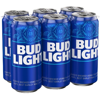 Bud Light American Lager Beer - 6pk/16 fl oz Cans : Target