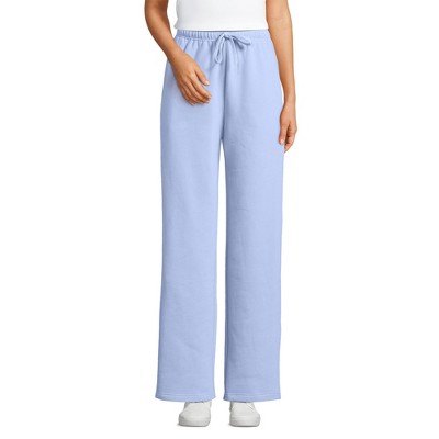 Lands' End Women's Petite Serious Sweats High Rise Relaxed Straight Leg ...