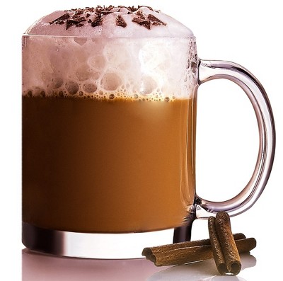 Le'raze 6-pack Clear Glass Coffee And Tea Mugs With Handle, 11.5oz ...