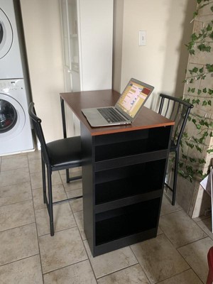 Best Choice Products 3-piece Wooden Counter Height Dining Table Set For ...