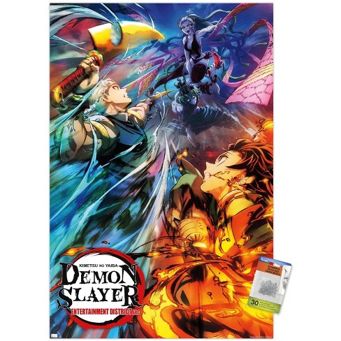 Trends International Demon Slayer - Key Visual 2 Unframed Wall Poster ...