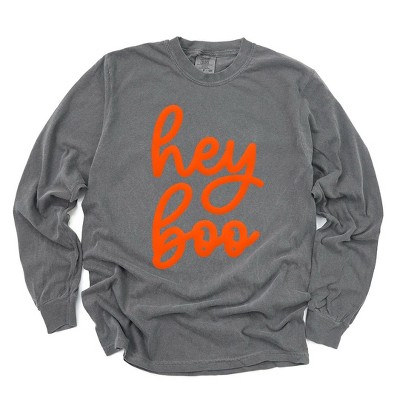 Simply Sage Market Women's Hey Boo Cursive Puff Print Long Sleeve ...