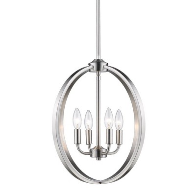 Golden Lighting Colson 4-light Pendant In Pewter : Target