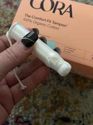 Cora Organic Cotton Tampons Mix Pack - Light/regular/super Absorbency ...