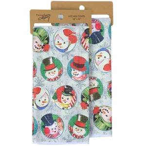 Primitives by Kathy Retro Snowman Kitchen Towel - 18" x 26" : Target