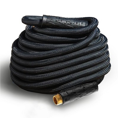 Hydrosteel Pro 100 Foot Garden Hose, Steel Hose With Brass Fitting ...