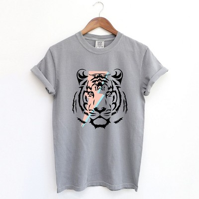 Simply Sage Market Women's Lightning Tiger Short Sleeve Garment Dyed ...