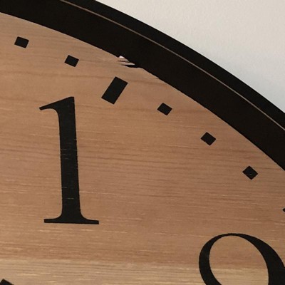 26" Grand Central Station Wall Clock Tan/black - Threshold™ : Target