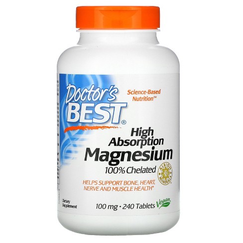 Doctor's Best High Absorption Magnesium 100% Chelated With Albion ...