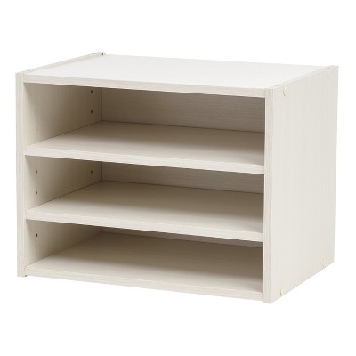 Iris Usa Tachi Modular Wood Stacking Storage Box With Shelf : Target