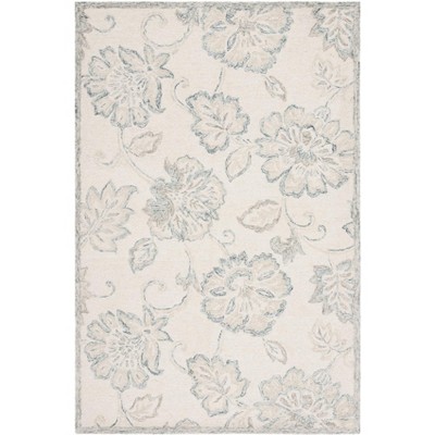 Micro-loop Mlp477 Hand Tufted Indoor Area Rug - Ivory/blue - 8'x10 ...
