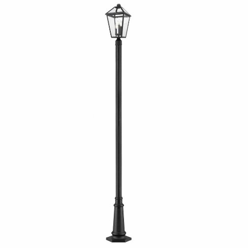 Z-lite Talbot 3 - Light Post Light In Black : Target