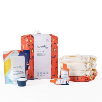 Esembly Inner Organic Cotton Reusable Infant Diaper - Size 2 - 3ct : Target